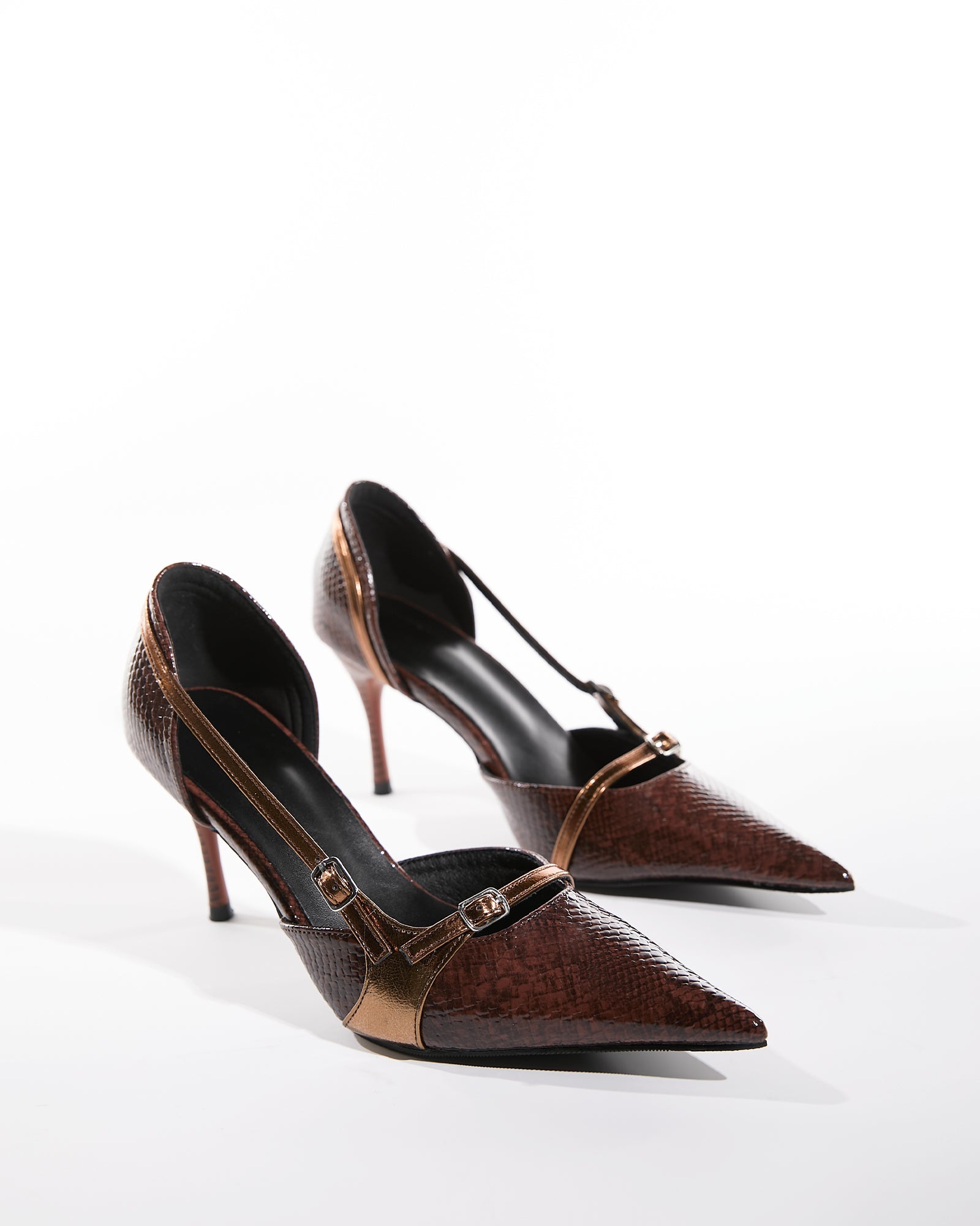 Adelina Snake Print Leather Pumps – Sienna Rossi