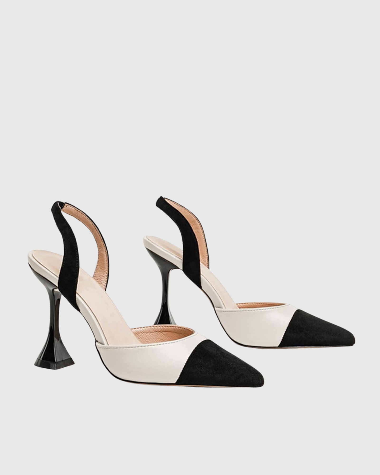 Ala Two Tone Slingback Flared Heels – Sienna Rossi