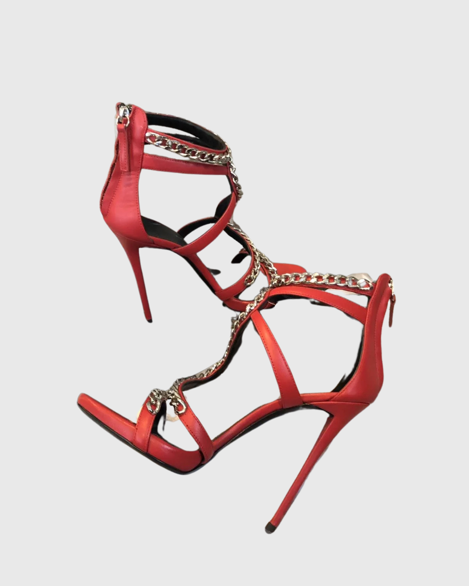 Elliot Chain Strap Sandals In Red – Sienna Rossi