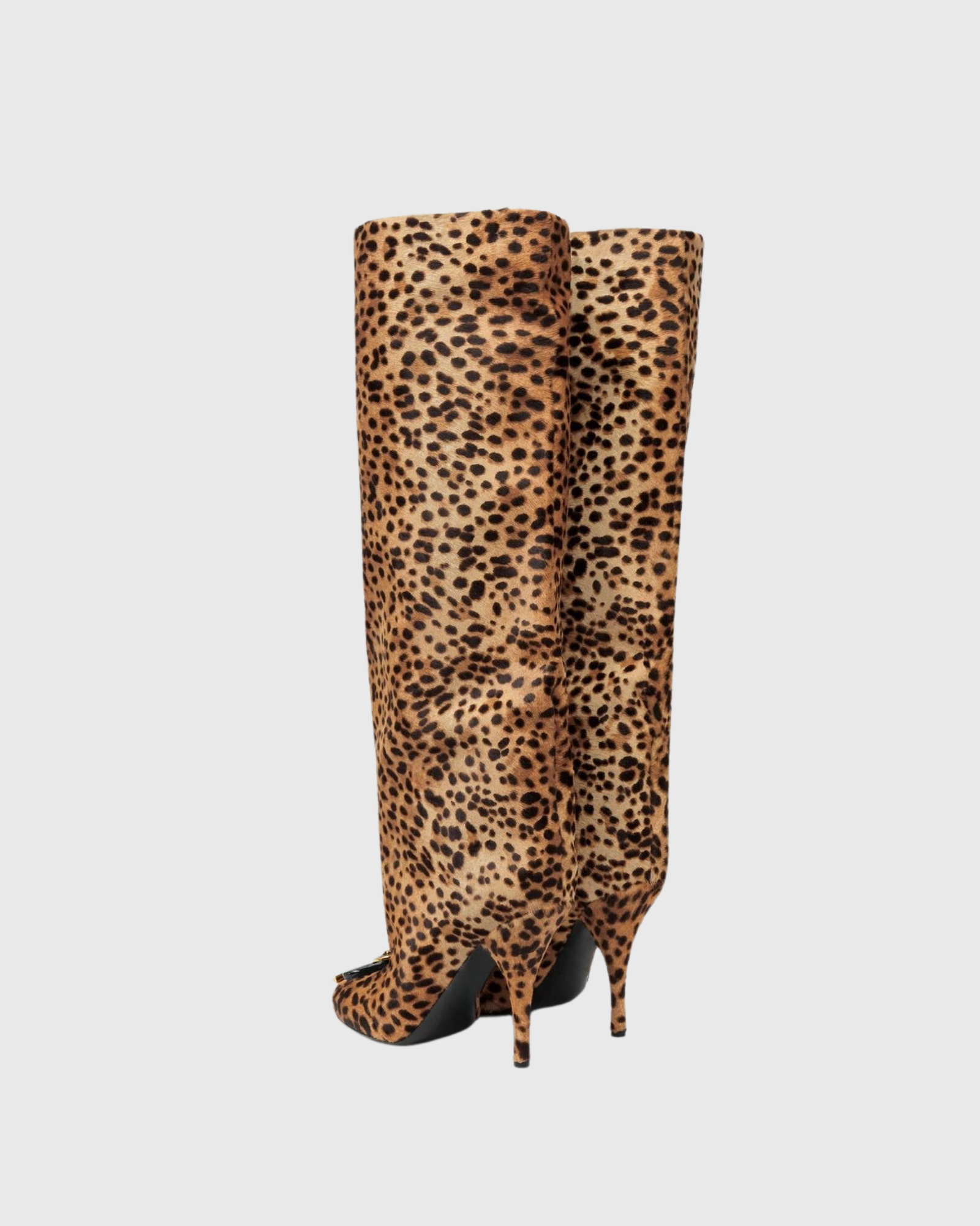 Eva Leopard Print Bow Knee High Boots In Brown – Sienna Rossi