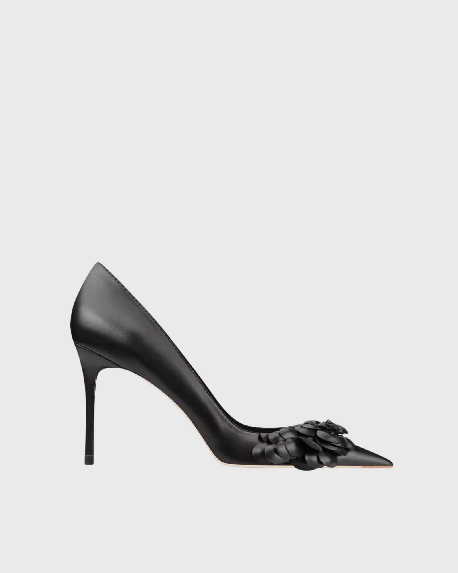 Yasmin All Black Flower Pumps – Sienna Rossi