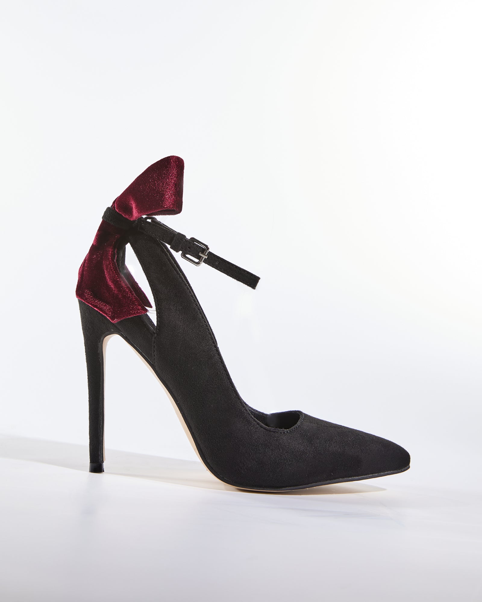 Zuri Red Bow Velvet Pumps – Sienna Rossi